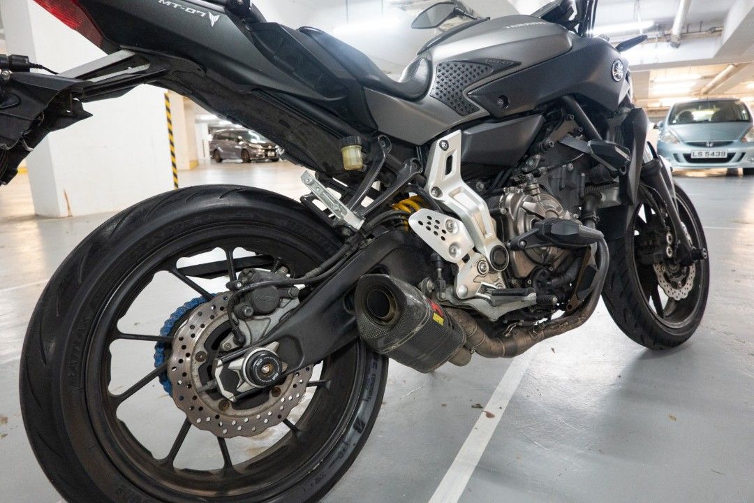Yamaha MT07 MT-07 ABS All black 全黑色， 型仔 2字牌簿 泊有蓋， 少渣假日車 11個月牌費 約30xxx ...