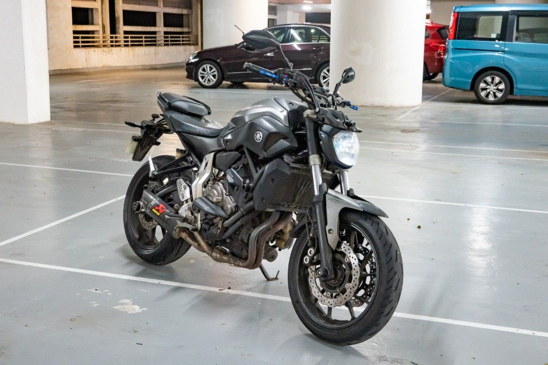 Yamaha MT07 MT-07 ABS All black 全黑色， 型仔 2字牌簿 泊有蓋， 少渣假日車 11個月牌費 約30xxx ...