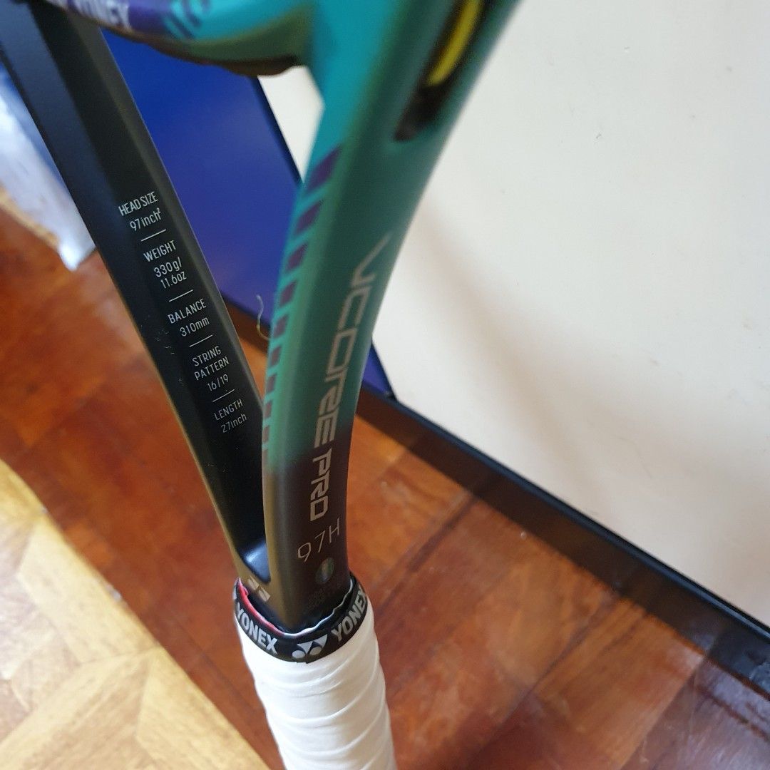 Yonex Vcore Pro 97H 330g L2 (2021), Sports Equipment, Sports & Games, Racket & Ball Sports on ...