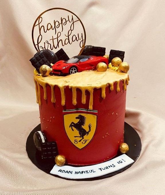 your luxury ferrar! car cake on your birthday, Food & Drinks, Homemade ...