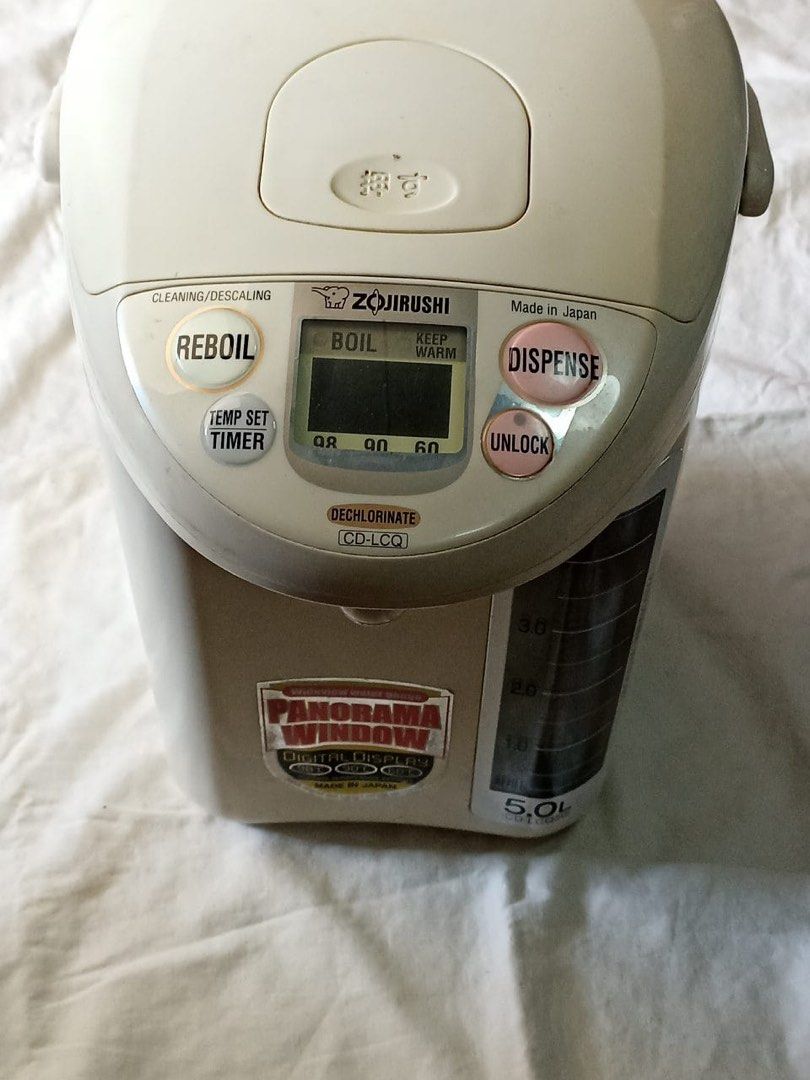 Zojirushi Airport Water Boiler 5L Made in Japan CD-LCQ50, TV & Home ...