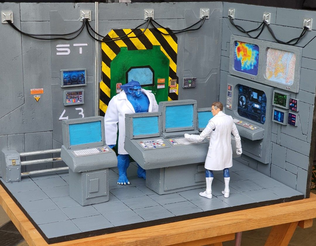 1/12 Laboratory Lab Science Sci Fi Base Diorama suitable for action ...