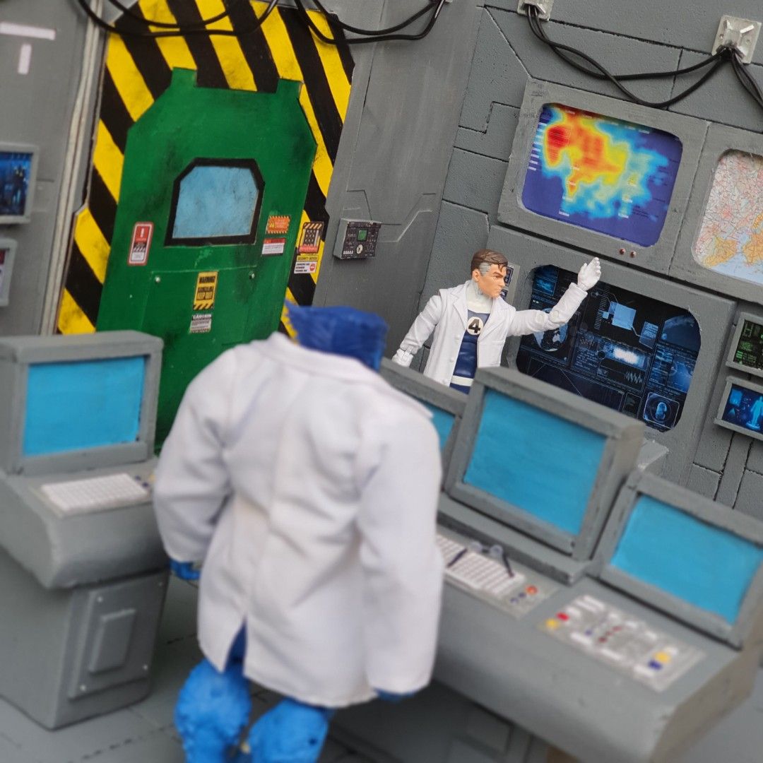 1/12 Laboratory Lab Science Sci Fi Base Diorama suitable for action ...