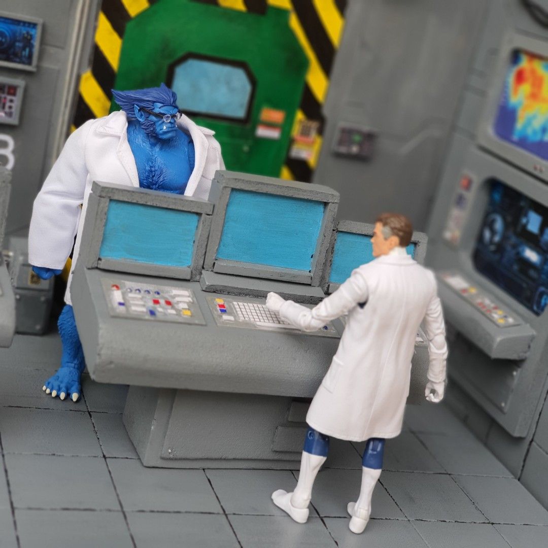 1/12 Laboratory Lab Science Sci Fi Base Diorama suitable for action ...