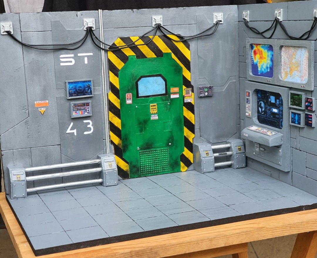 1/12 Laboratory Lab Science Sci Fi Base Diorama suitable for action ...