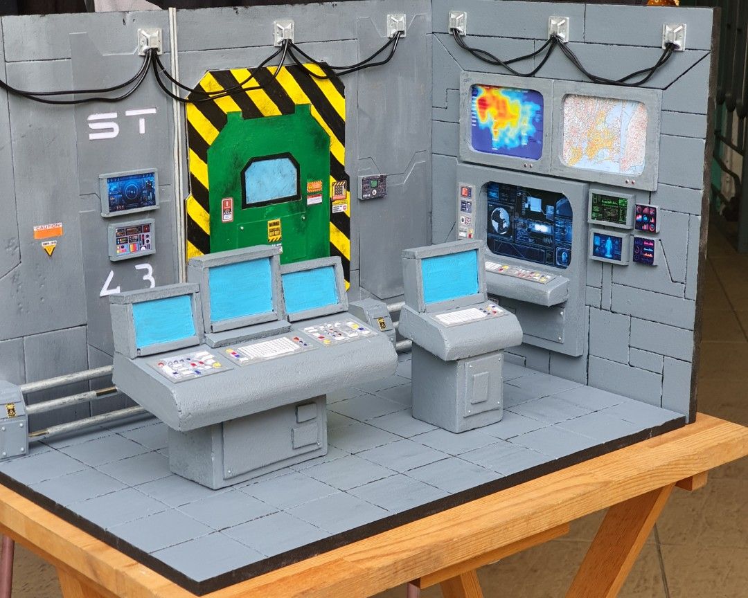 1/12 Laboratory Lab Science Sci Fi Base Diorama suitable for action ...