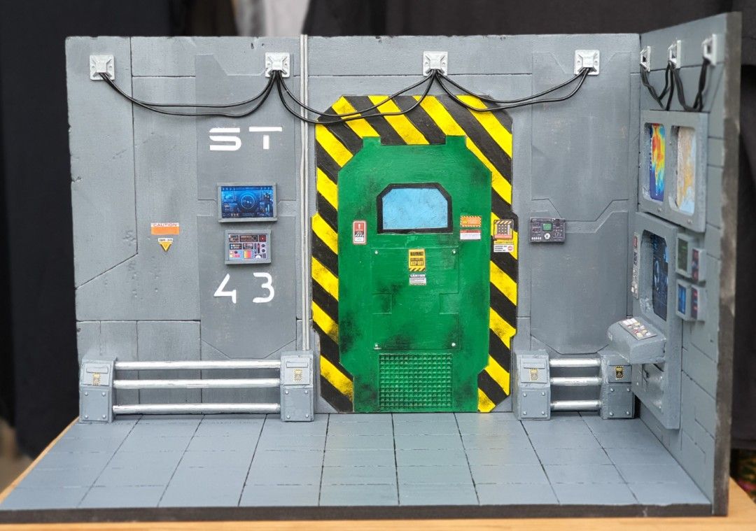 1 12 Laboratory Lab Science Sci Fi Base Diorama Suitable For Action