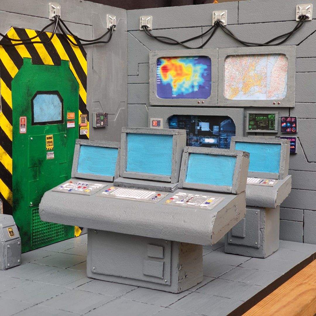 1/12 Laboratory Lab Science Sci Fi Base Diorama suitable for action ...