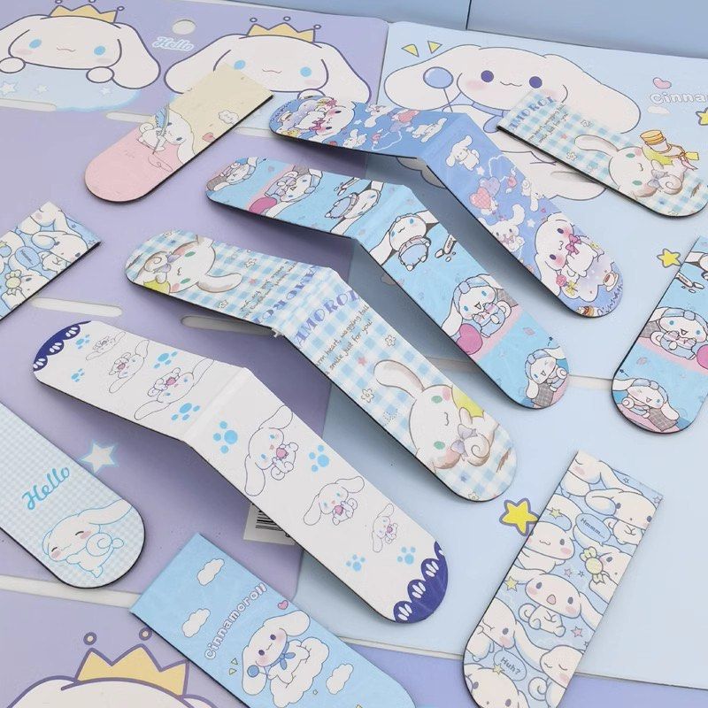 6 Pieces Sanrio Magnetic Bookmark Sanrio Family Cinnamoroll Office ...