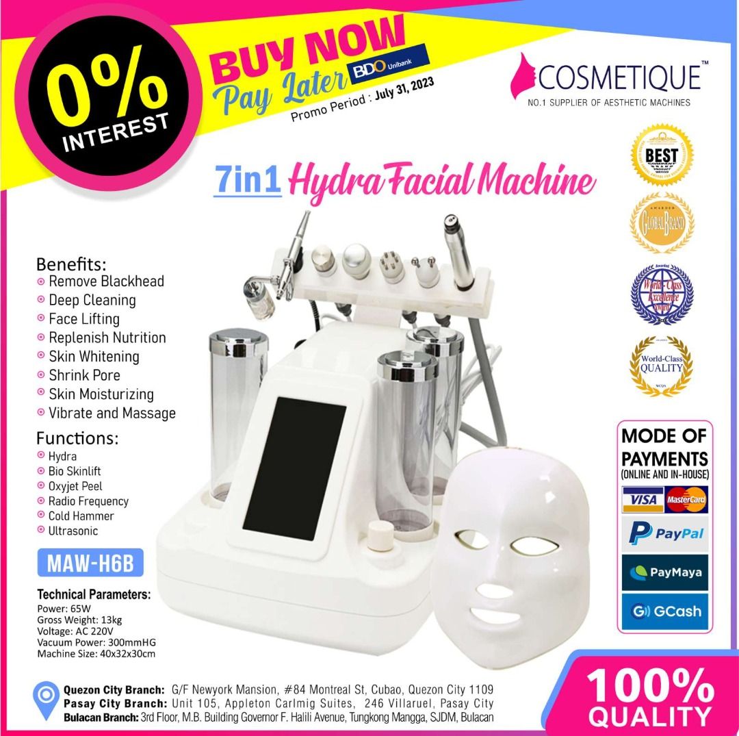 6in1 Hydra Facial Machine, Beauty & Personal Care, Face, Face Care on ...