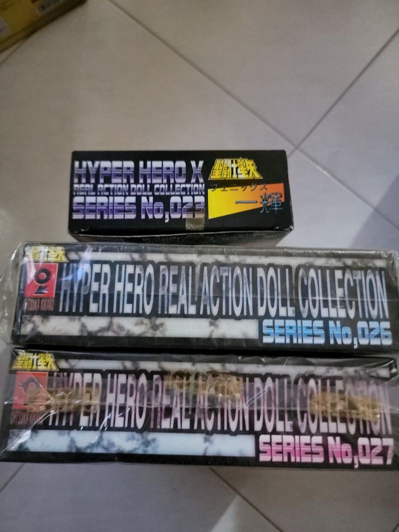 「聖鬥士星矢系列」全新大塚 OHTSUKA HYPER HERO REAL ACTION DOLL SERIES 聖鬥士星矢 新生青銅聖衣 白鳥座 冰河 仙女座 阿瞬 鳳凰座 一輝 全3品 ...