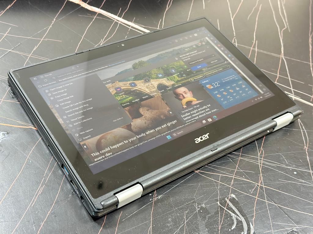 ACER 360 Flip Touch Screen Laptop - Windows 11 + Free MS Office - 100% ...