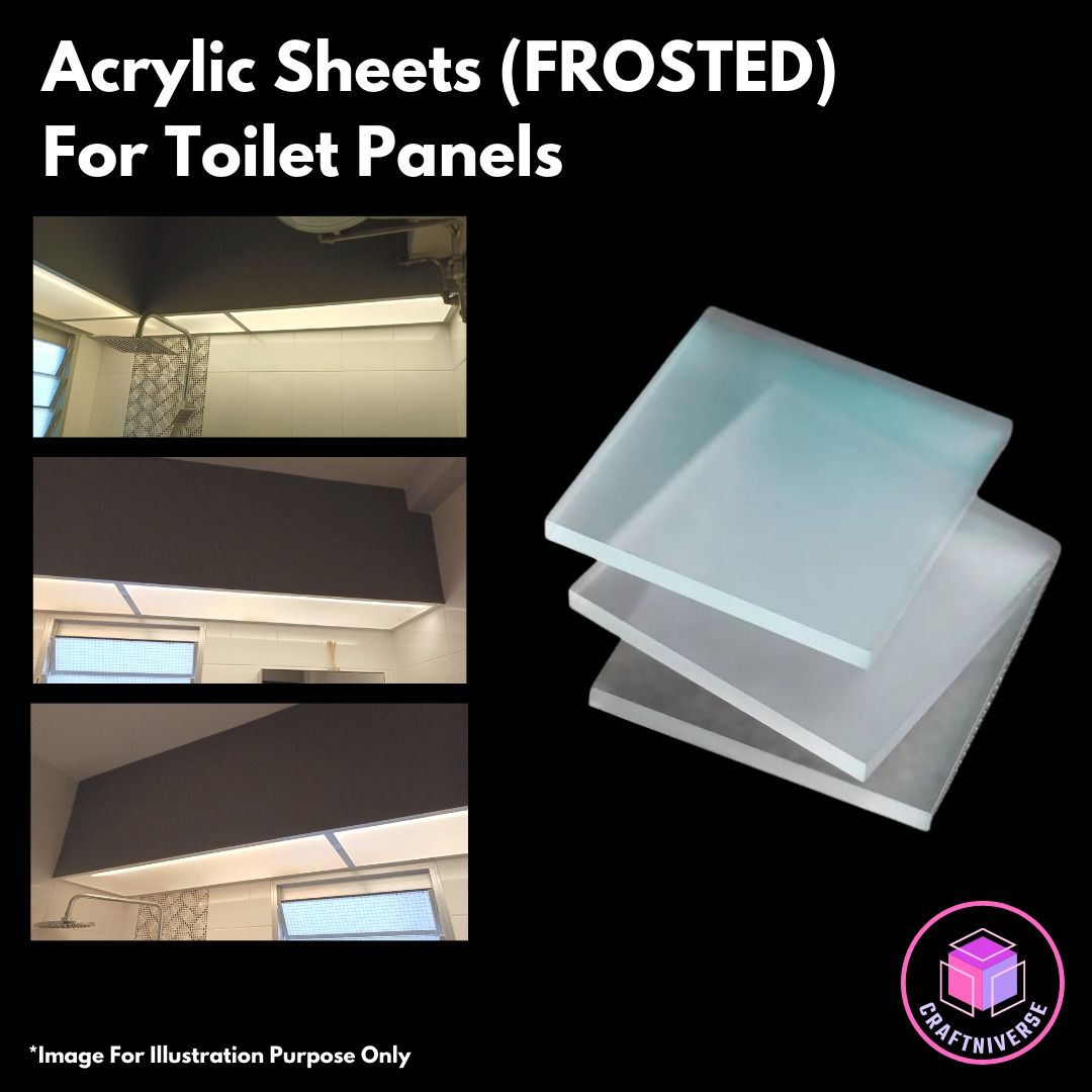Acrylic Sheet Cut To Size DIY For BTO Toilets l Acrylic Sheets Custom ...