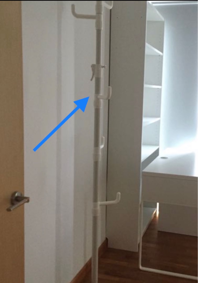 Adjustable Pole Hangers, Furniture & Home Living, Home Improvement ...