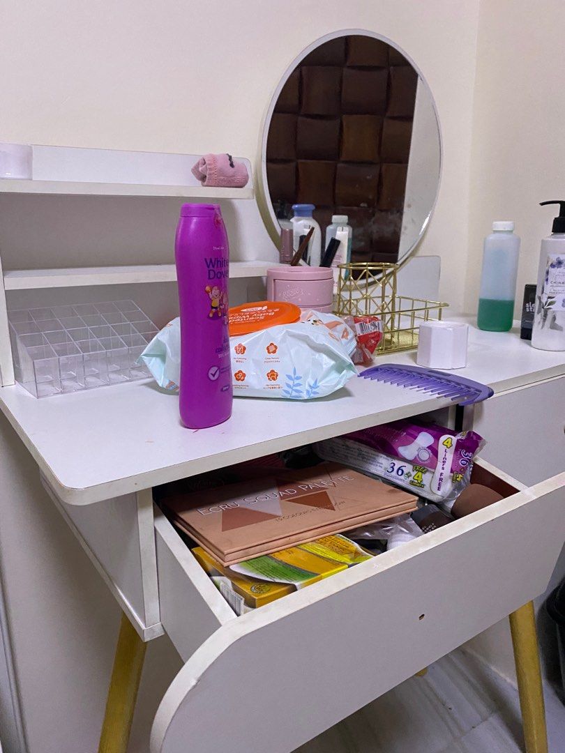 Aesthetic vanity, Furniture & Home Living, Furniture, Tables & Sets on ...