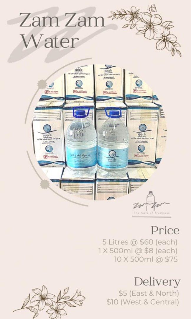 Air Zam Zam, Health & Nutrition, Health Supplements, Health Food, Drinks & Tonics on Carousell