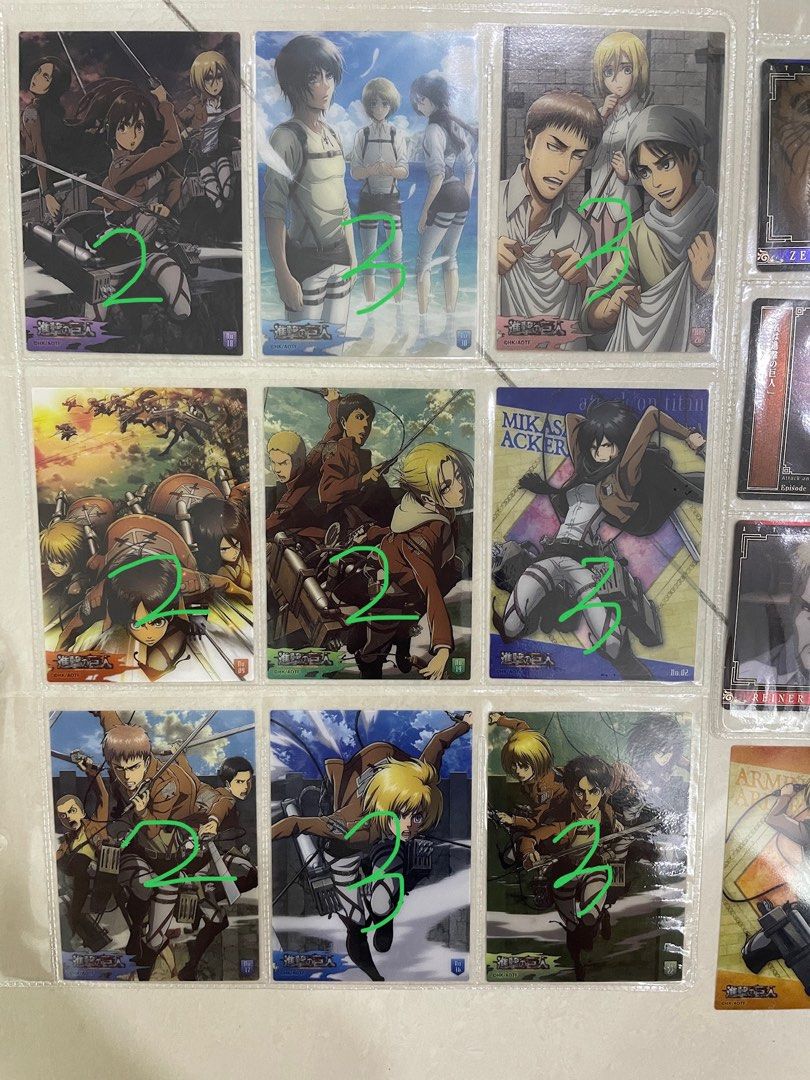 AOT Attack on Titan Cards, Hobbies & Toys, Memorabilia & Collectibles ...