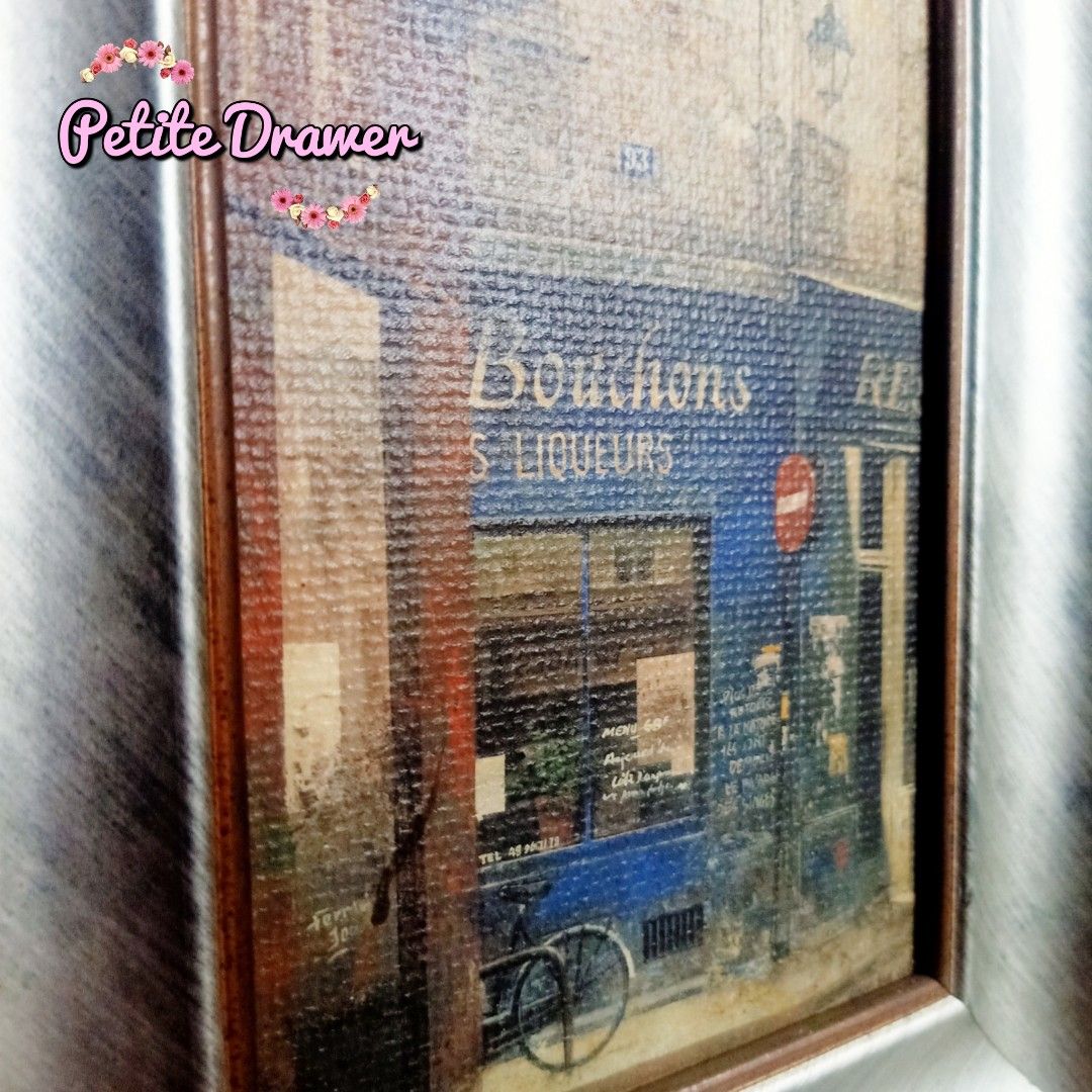 Artwork Lukisan Paris Vintage Style, Desain & Kerajinan Tangan, Karya ...
