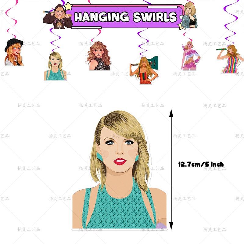 [Avail] Taylor Swift A Balloons Decoration Set w Swirling Deco Banner ...