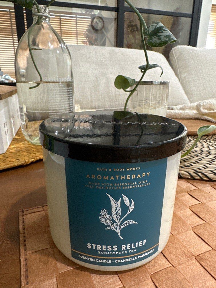 Bath Body Works Aromatherapy Candle Focus Eucalyptus Tea