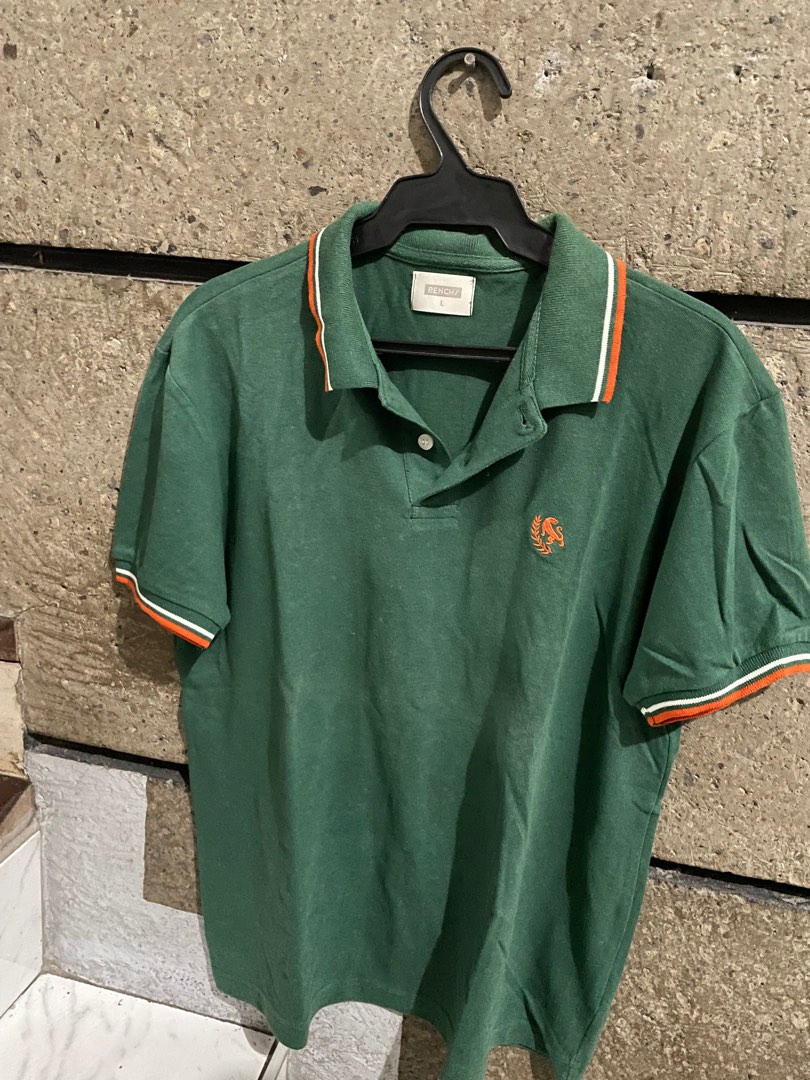 Bench Green Polo Shirt, Men's Fashion, Tops & Sets, Tshirts & Polo ...