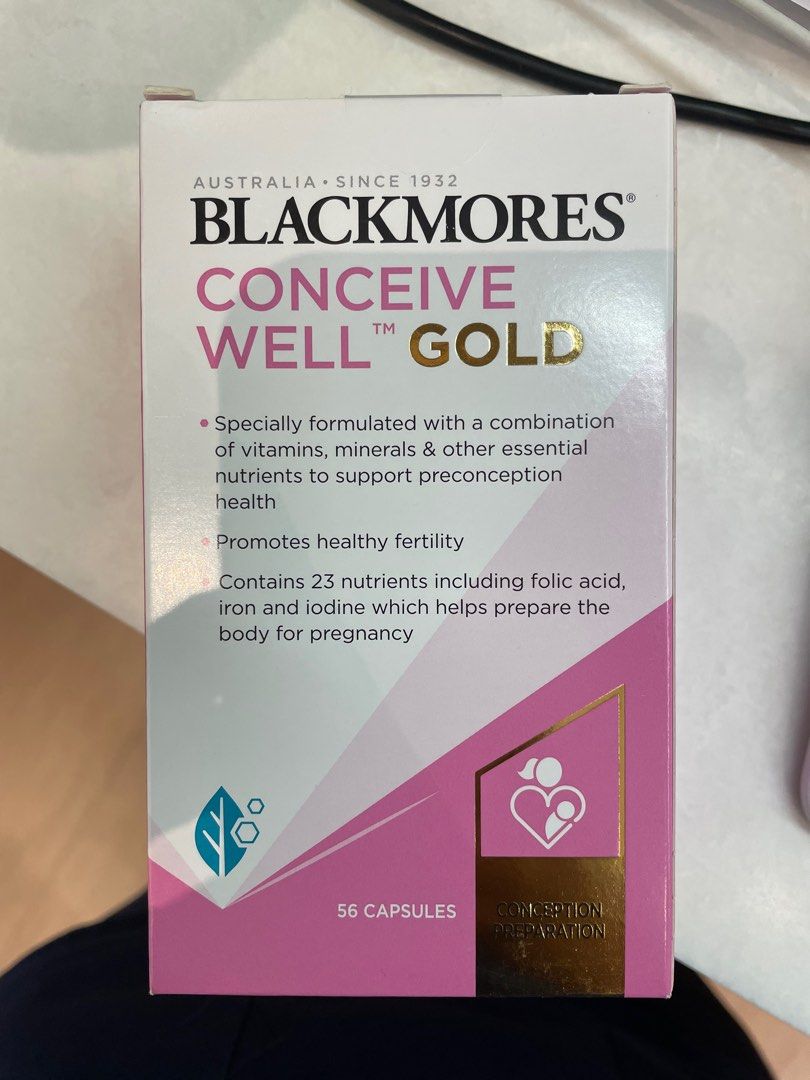 Blackmores Conceive Well Gold, Health & Nutrition, Health Supplements ...