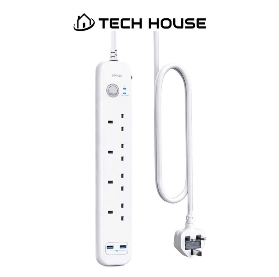 BNIB Brand New in Box Anker PowerExtend 6-in-1 USB Powerstrip Extension ...