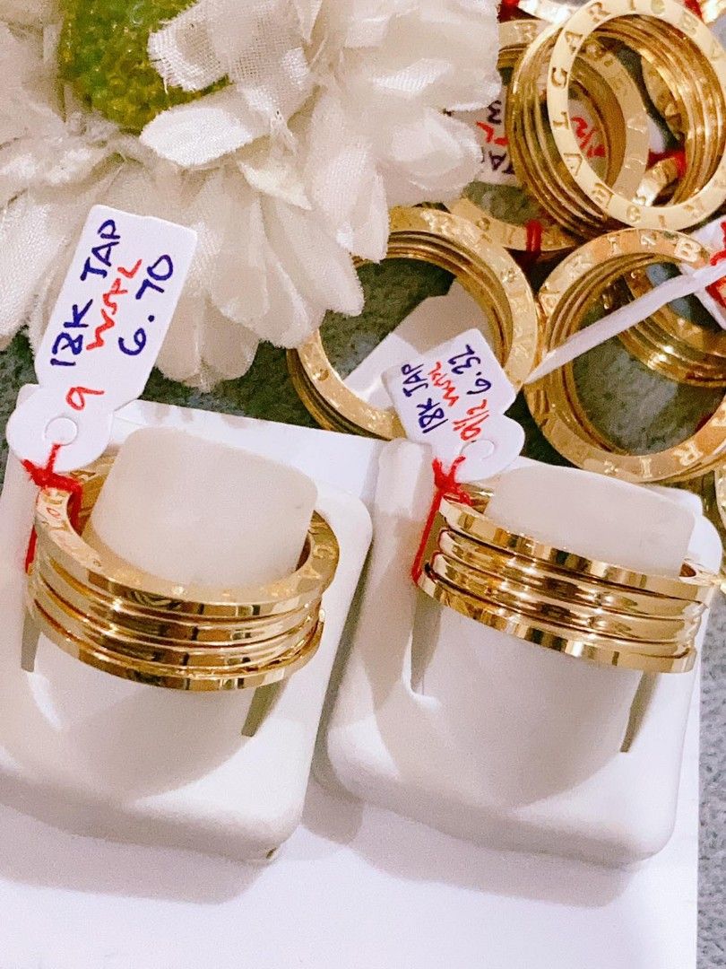 Bvl _ rings 18k jap gold on Carousell