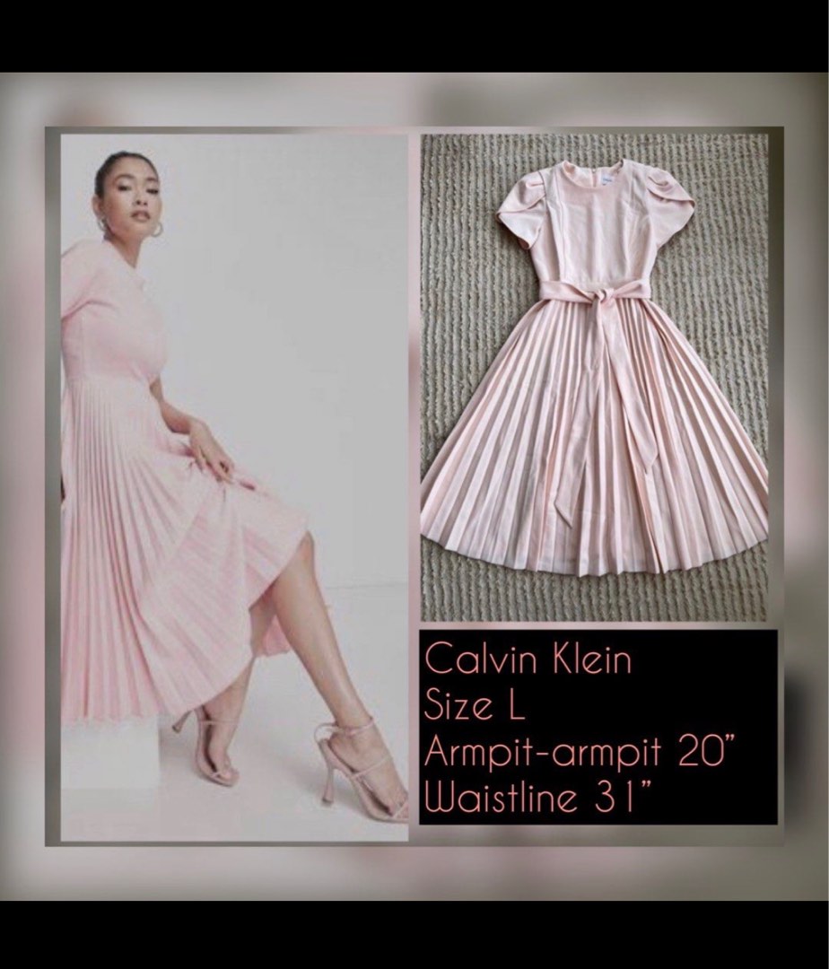 Calvin Klein Pink Dress, Women's Fashion, Dresses & Sets, Dresses on ...