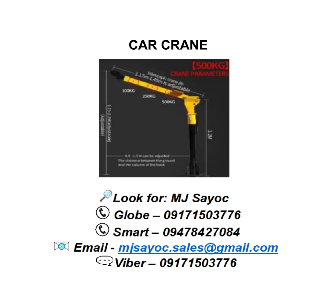 CAR CRANE, Commercial & Industrial, Construction Tools & Equipment on ...