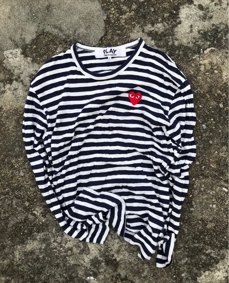 CDG PLAY LONG SLEEVE, Women's Fashion, Activewear on Carousell