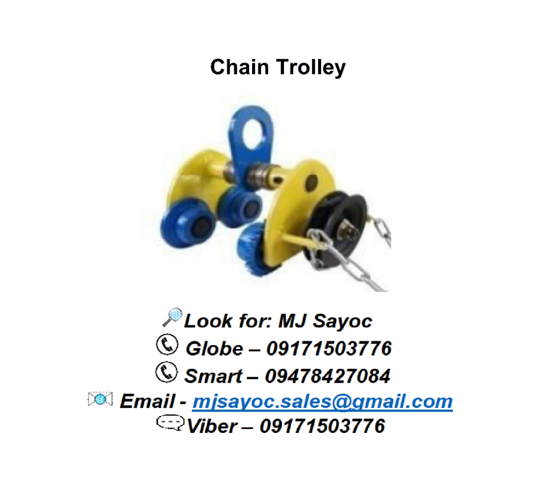 Chain Trolley, Commercial & Industrial, Construction Tools & Equipment ...
