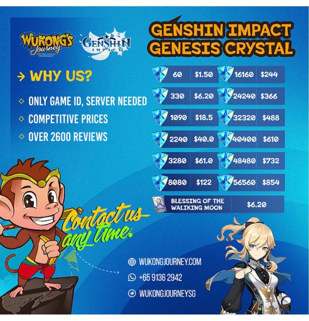 [CHEAPEST] Genshin Impact Genesis Crystals, Video Gaming, Gaming ...