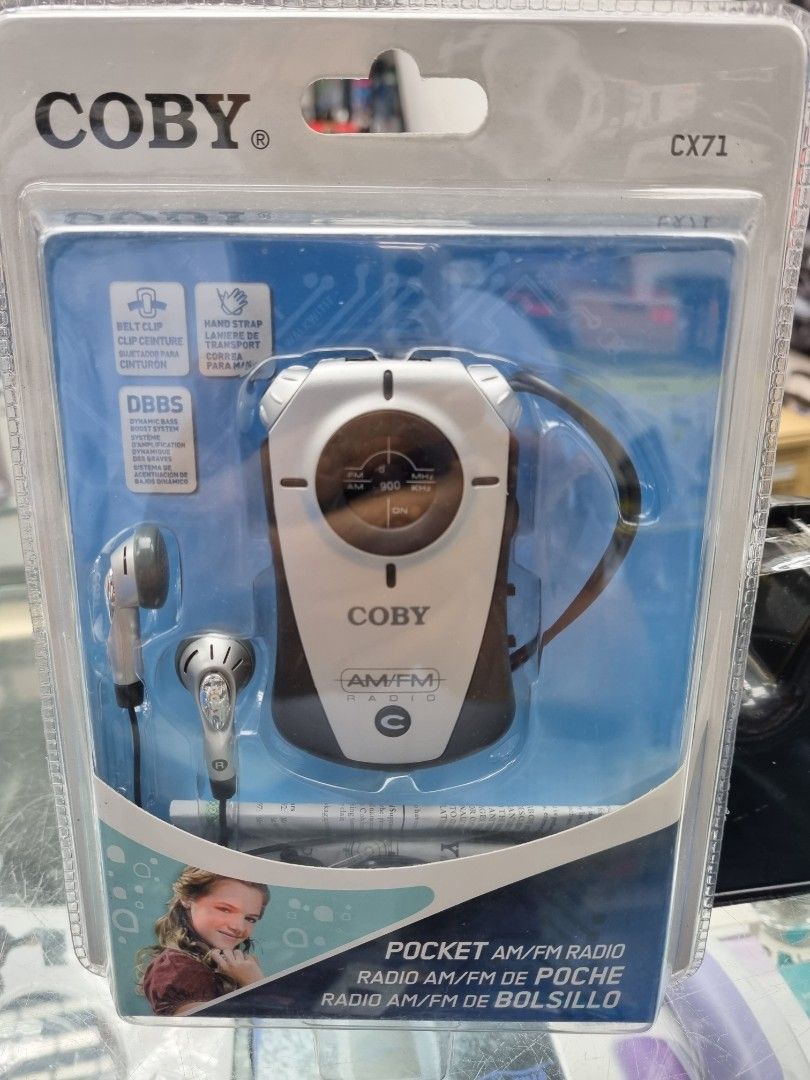 COBY POCKET AM/ FM RADIO, Audio, Portable Music Players on Carousell