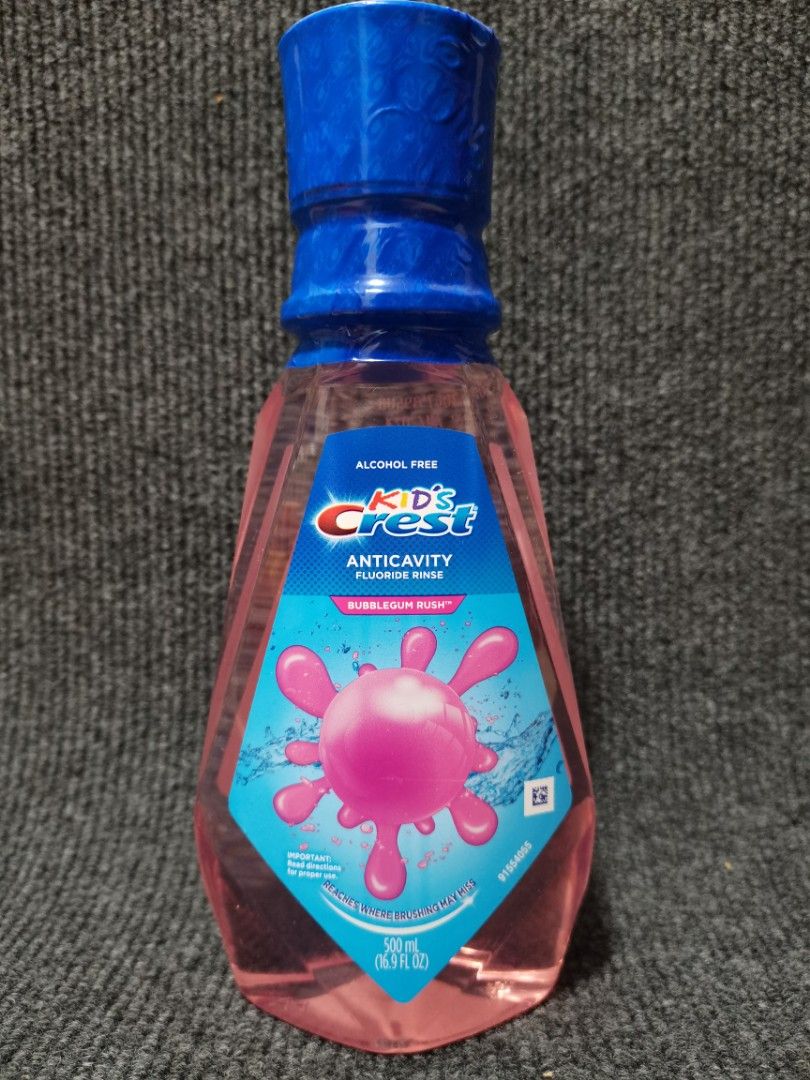 Crest kids mouthwash 500ml, Beauty & Personal Care, Oral Care on Carousell