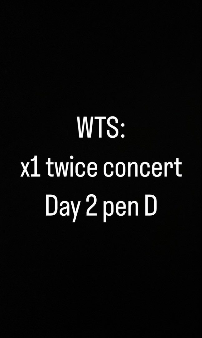 Day 2 Twice concert, Tickets & Vouchers, Event Tickets on Carousell