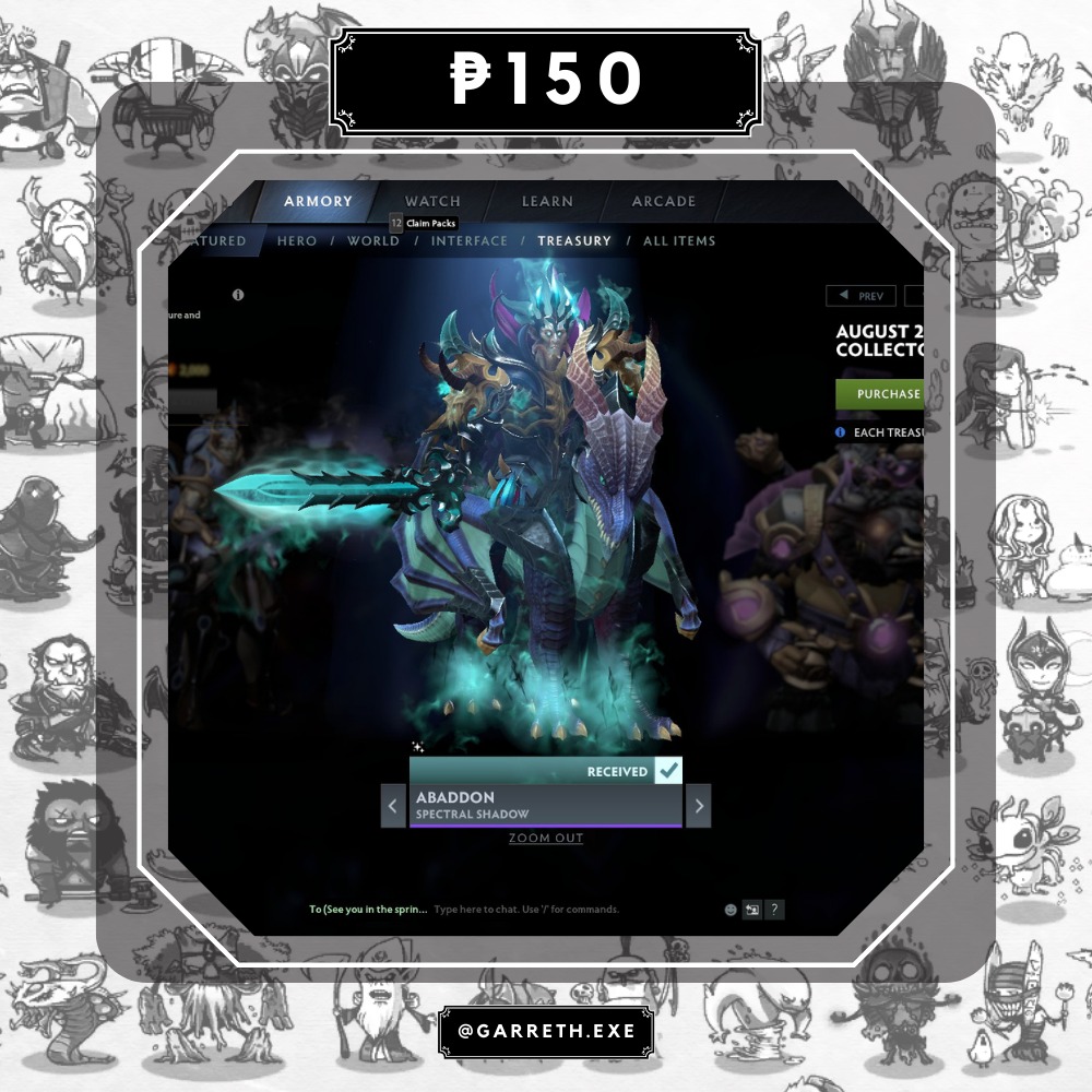 [DOTA] Summer 2023 Collector's Cache - Abaddon, Video Gaming, Gaming ...