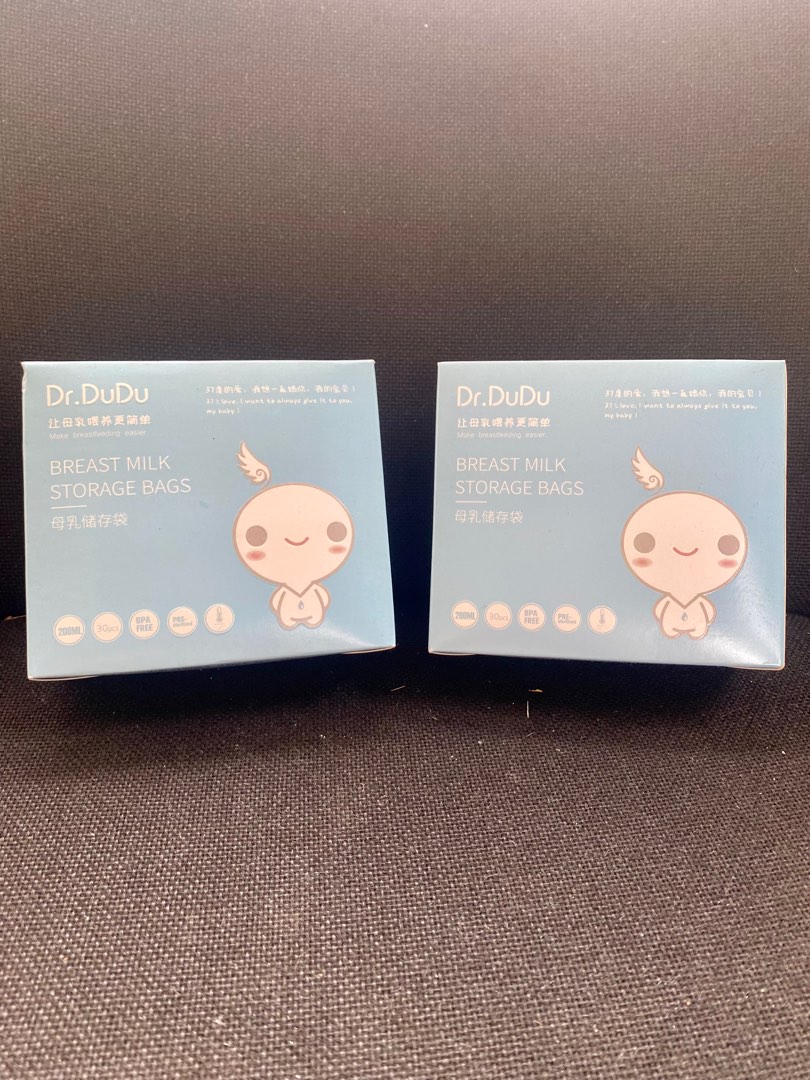Dr. Dudu Breastmilk Storage (200ml, 2 boxes), Babies & Kids, Nursing ...