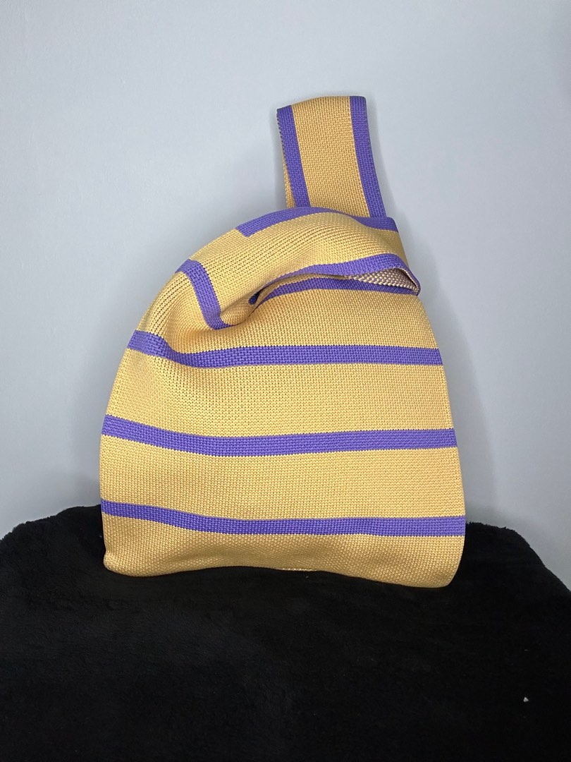 Dumpling Bag (Design: Purple Lines), Women's Fashion, Bags & Wallets ...