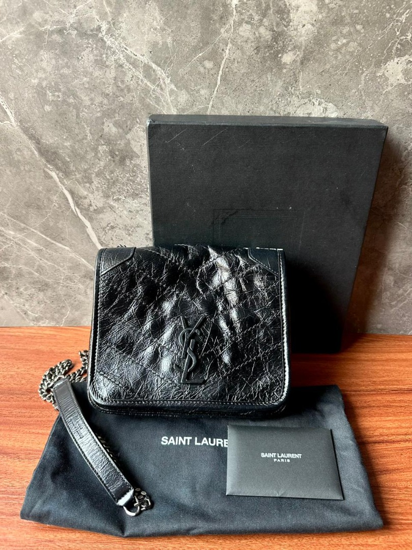 Excellent Ysl niki woc black 2020 Lengkap rec multi (qc), Barang Mewah ...