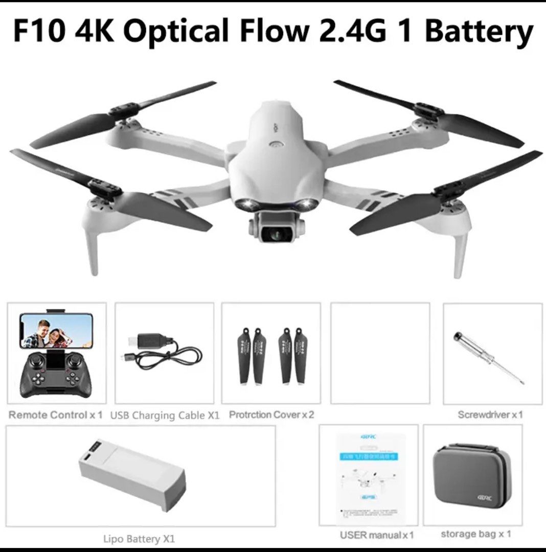 F10 RC Helicopters Drone VR 4K/6K HD Smart Follow Me Aerial Photography ...