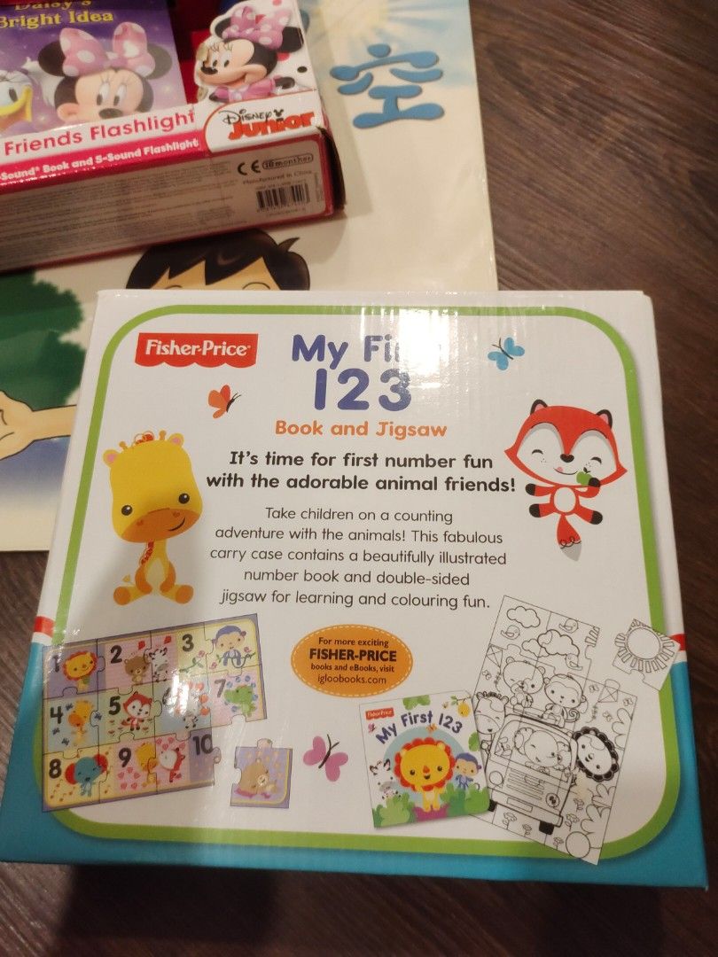 Fisher price number book and puzzle, Hobbies & Toys, Books & Magazines ...