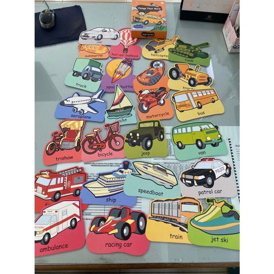 Flash Card - Things That Move, Hobbies & Toys, Books & Magazines ...
