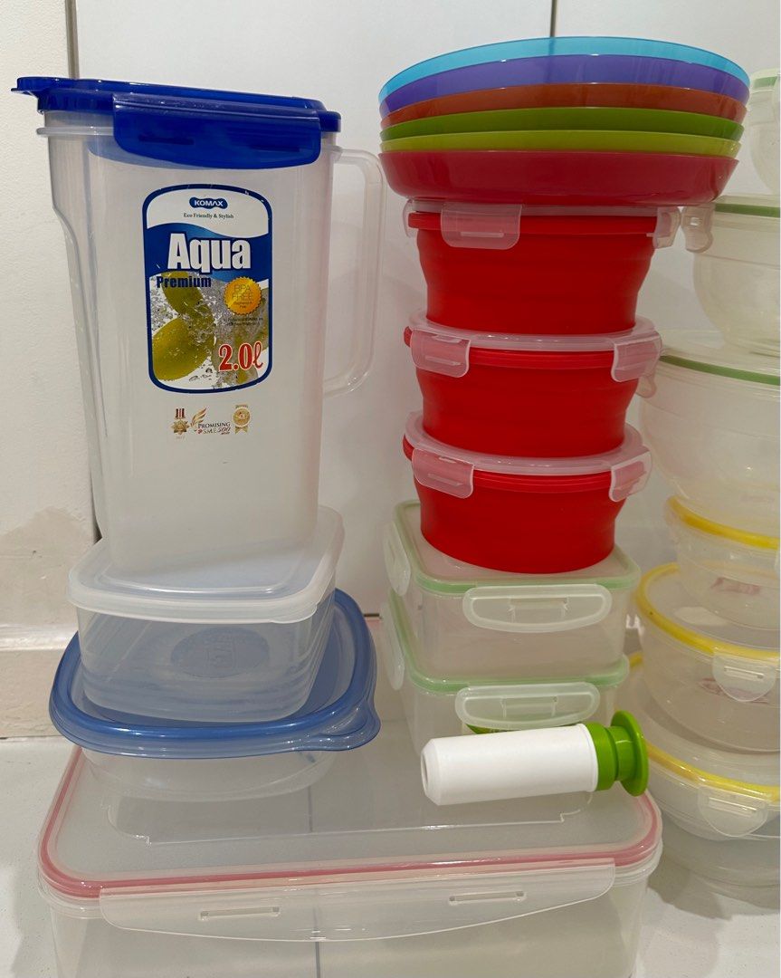 Food Containers tupperware water flask pitcher, Furniture & Home Living ...