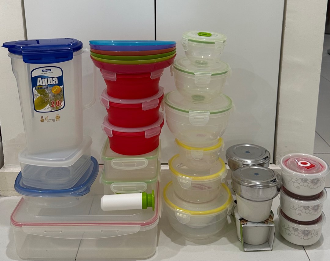 Food Containers tupperware water flask pitcher, Furniture & Home Living ...