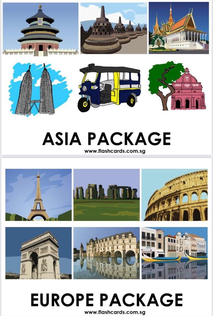 Full World Package - 1000 flashcards, Hobbies & Toys, Books & Magazines ...