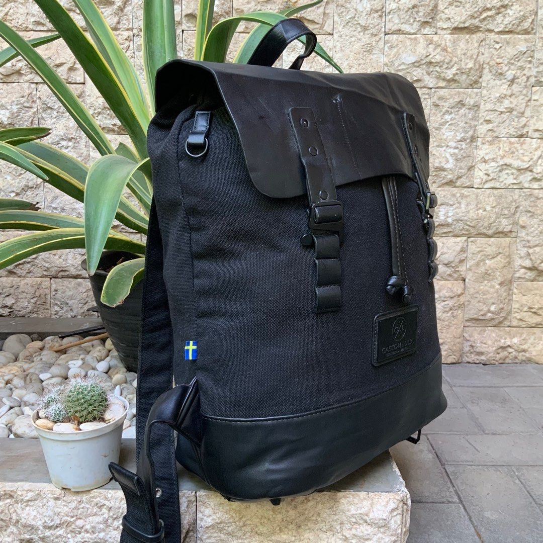 GASTON LUGA PRAPER BACKPACK BLACK on Carousell
