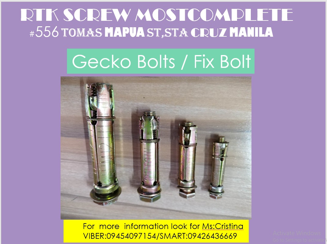 Gecko Bolts / Fix Bolt on Carousell