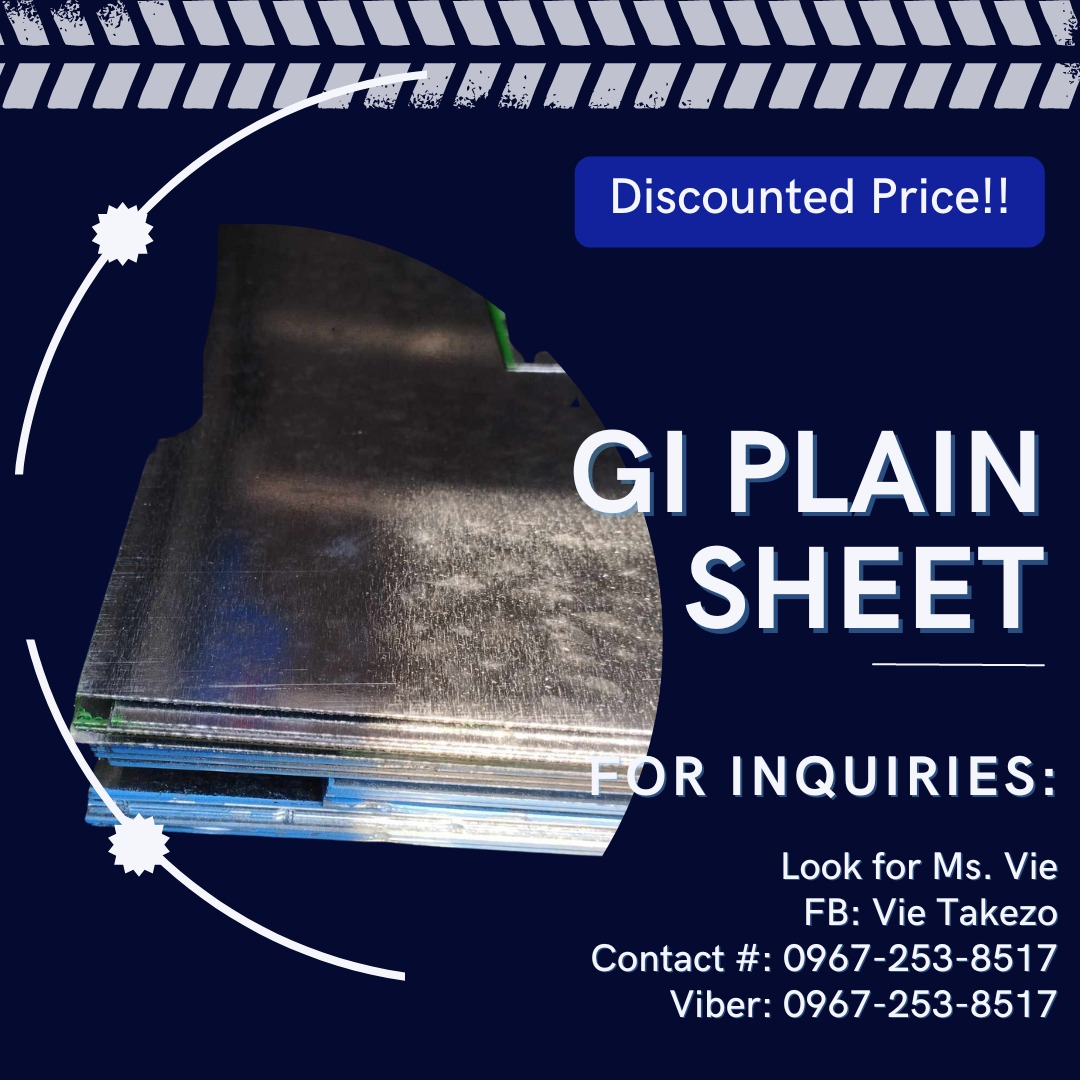 GI PLAIN SHEET, Commercial & Industrial, Industrial Equipment on Carousell