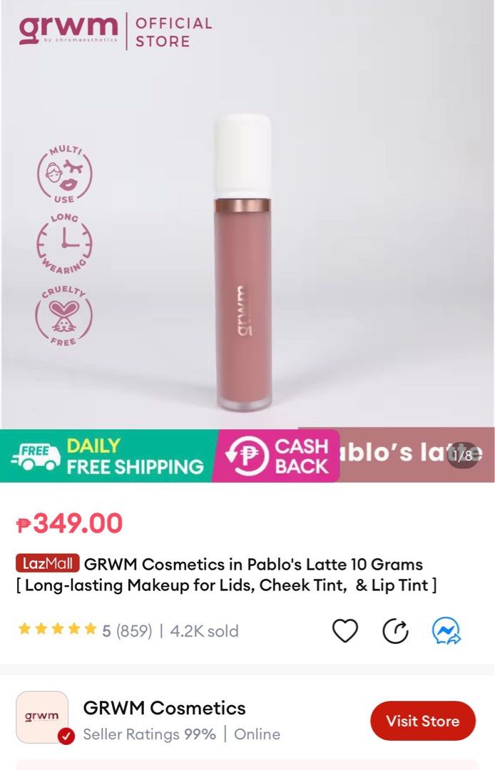 GRWM Milk tint - Pablos Latte and Super Taro on Carousell